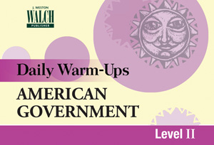 DAILY WARM-UPS—AMERICAN GOVERNMENT - Social Studies
