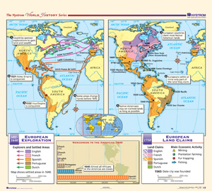 EUROPEAN EXPLORATION OF THE AMERICAS, 1492–1640/EUROPEAN LAND CLAIMS ...